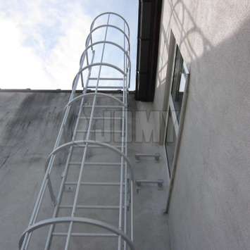 JOMY| Cage ladder: industrial quality permanent egress and access solution