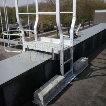 JOMY| Cage ladder: industrial quality permanent egress and access solution