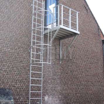 JOMY| Cage ladder: industrial quality permanent egress and access solution
