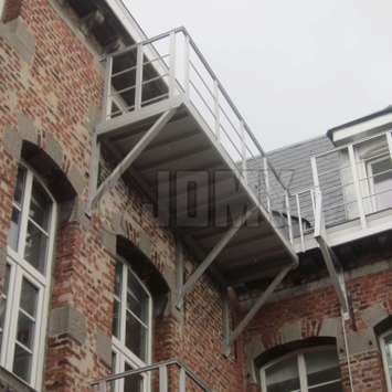 JOMY| Cage ladder: industrial quality permanent egress and access solution