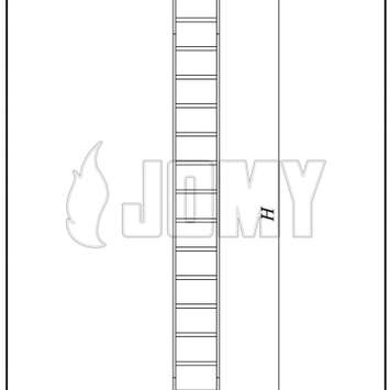 JOMY| Cage ladder: industrial quality permanent egress and access solution