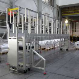 Industrial walkway platform in aluminium | JOMY