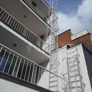 JOMY| Cage ladder: industrial quality permanent egress and access solution