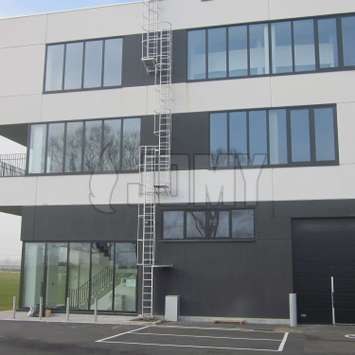 JOMY| Cage ladder: industrial quality permanent egress and access solution