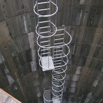 JOMY| Cage ladder: industrial quality permanent egress and access solution