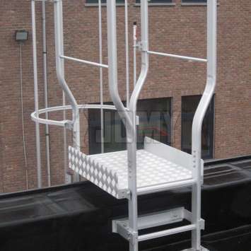 JOMY| Cage ladder: industrial quality permanent egress and access solution
