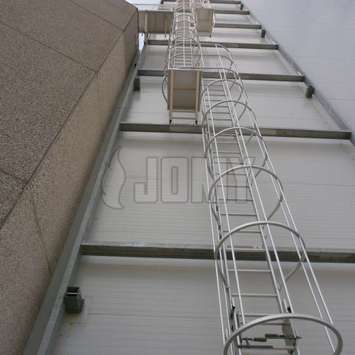 JOMY| Cage ladder: industrial quality permanent egress and access solution